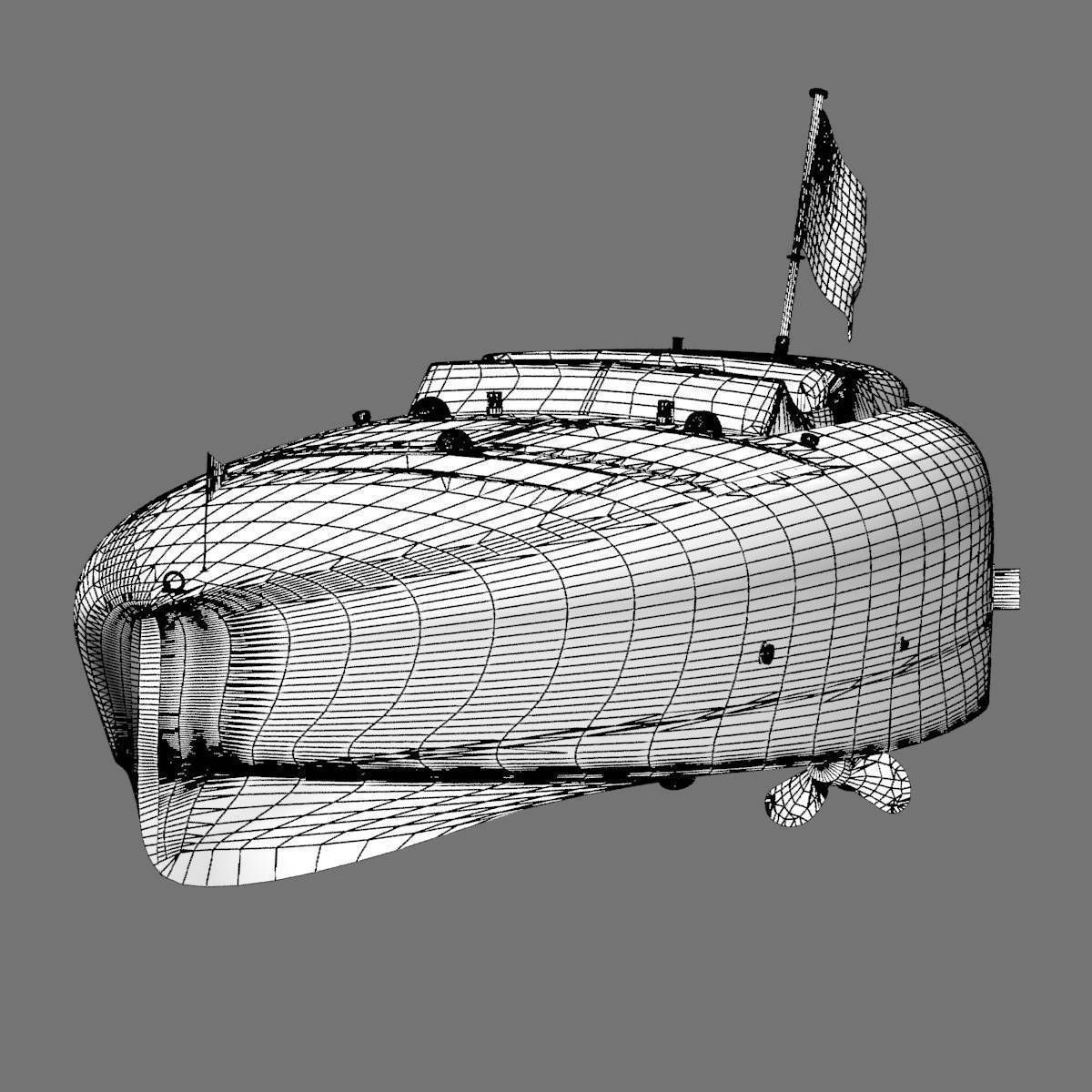 Baby Bootlegger G5 Hull Only 3D model | CGTrader