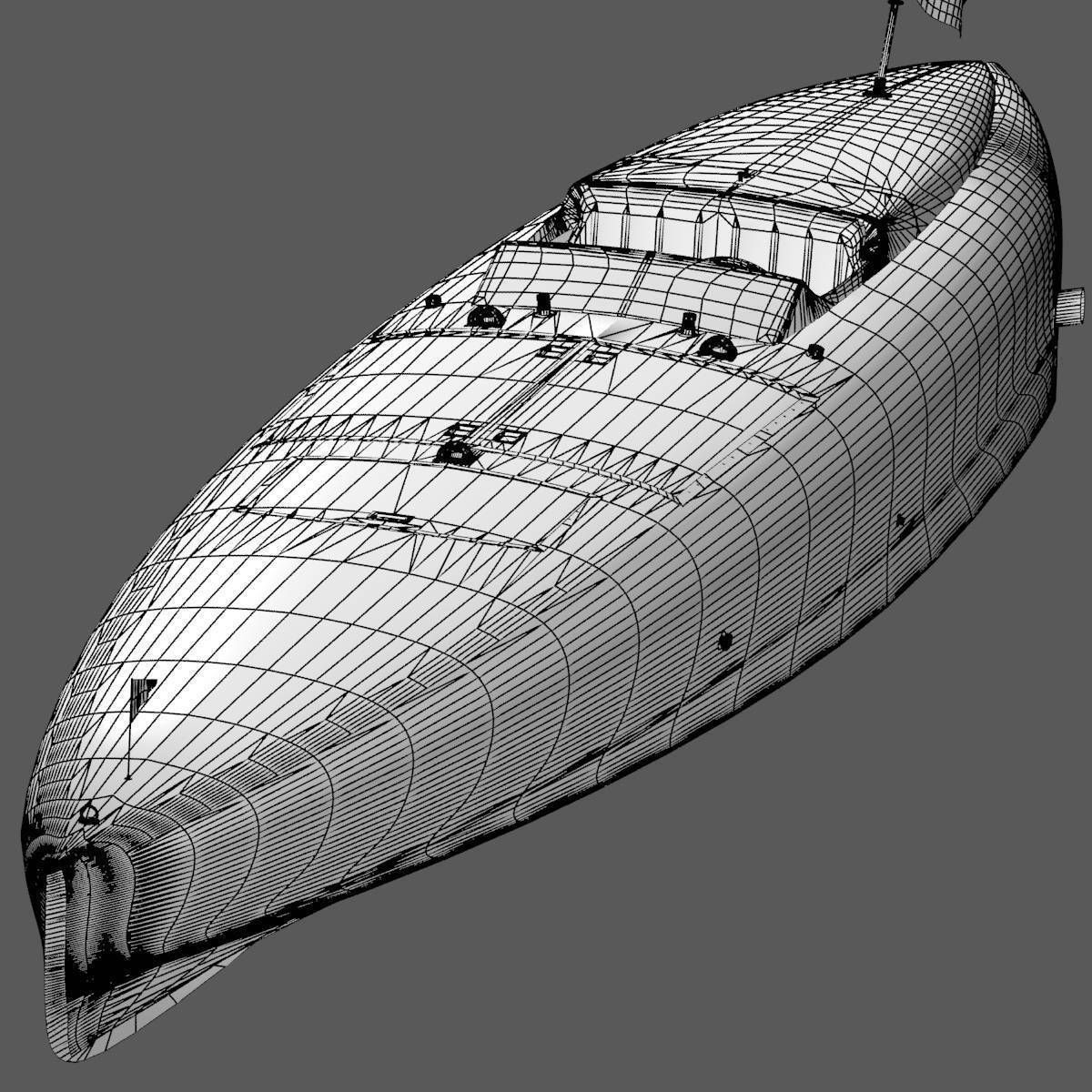 Baby Bootlegger G5 Hull Only 3D model | CGTrader