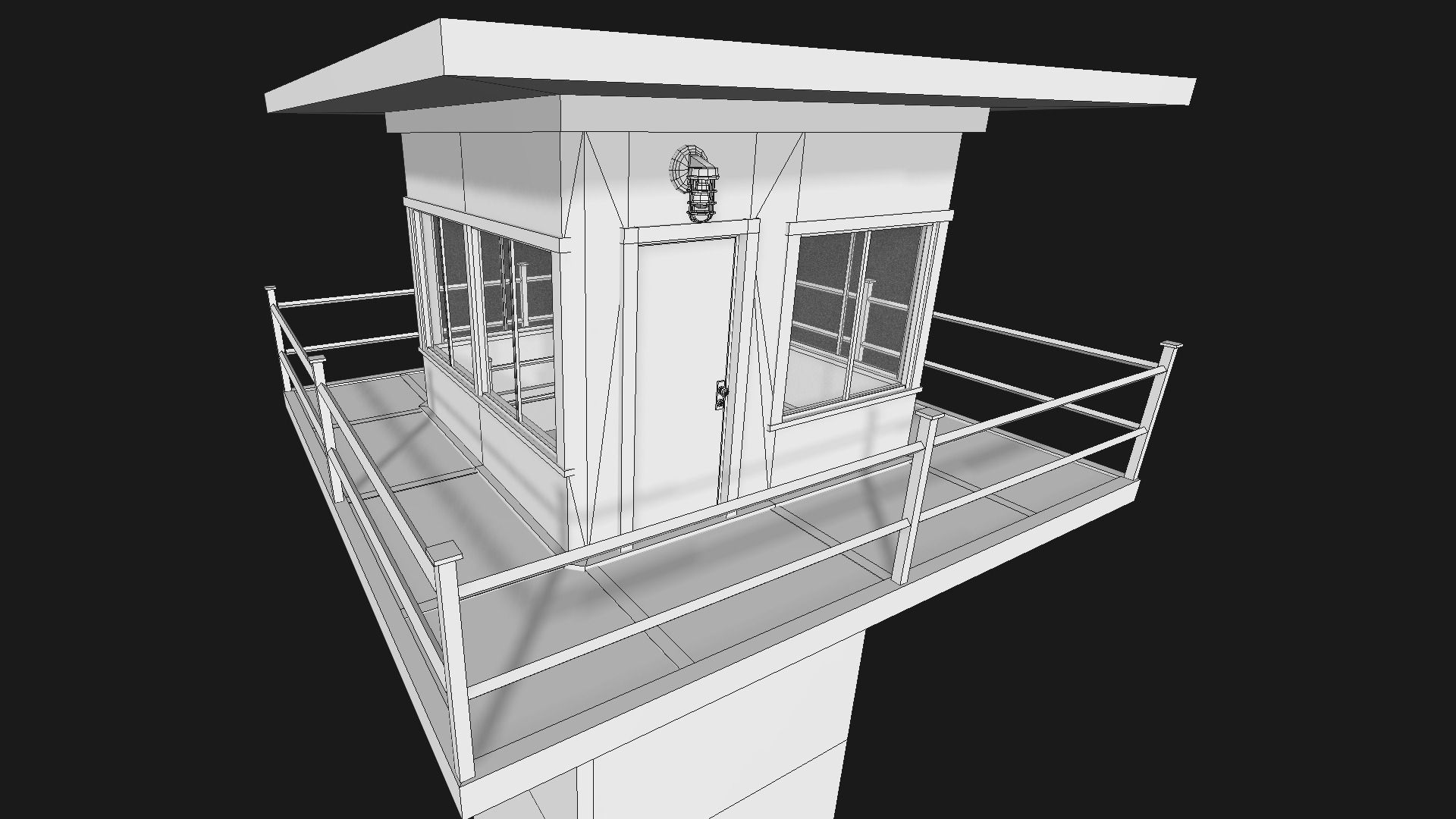 3D model Prison Tower VR / AR / low-poly | CGTrader