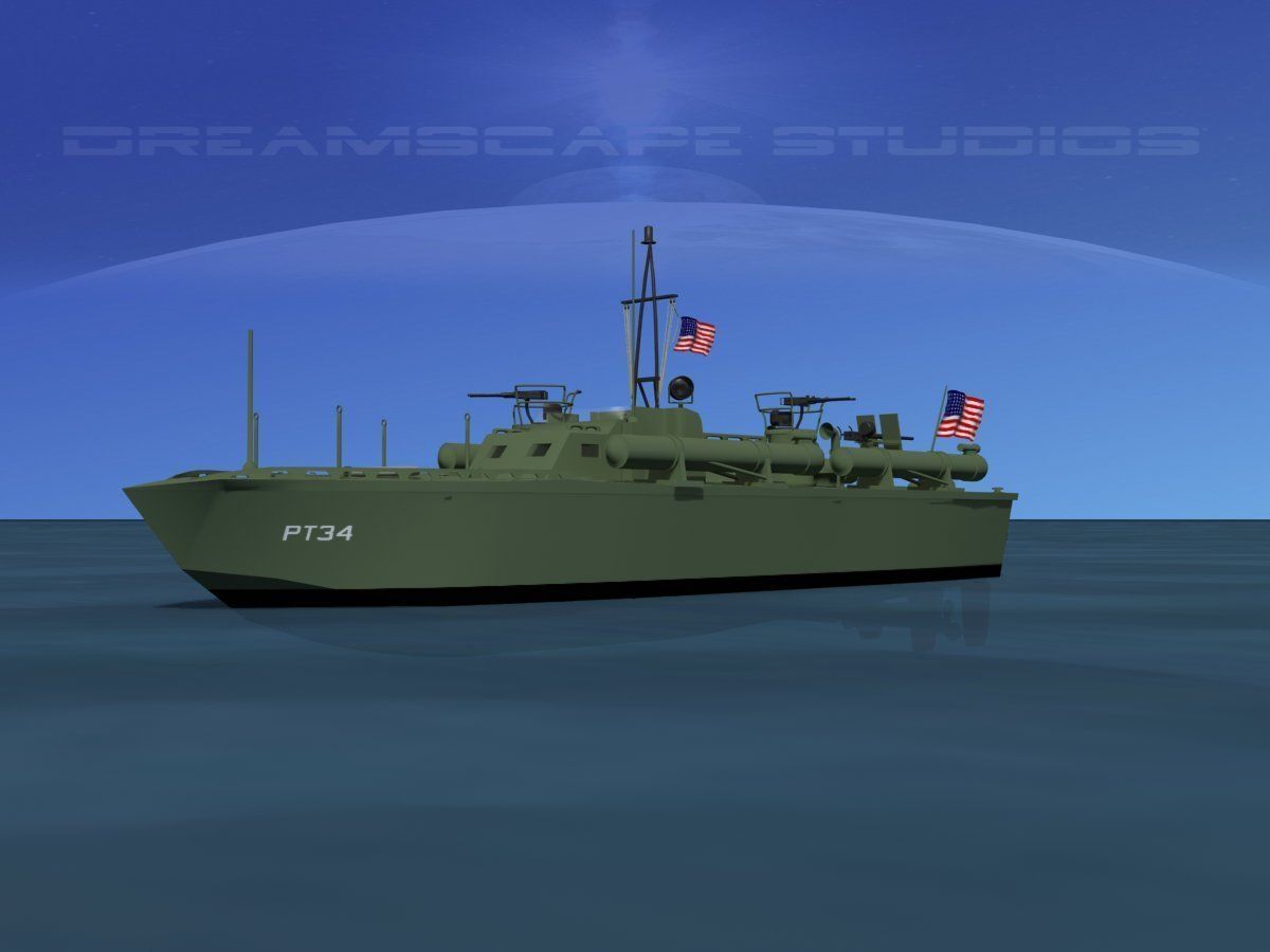 3D model Elco PT Boat PT-34 VR / AR / low-poly | CGTrader