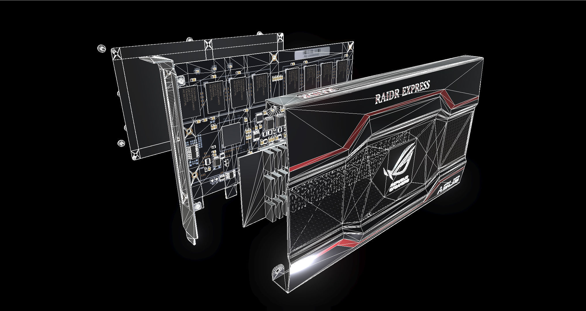3D model Asus Rog Raider Express VR / AR / low-poly | CGTrader