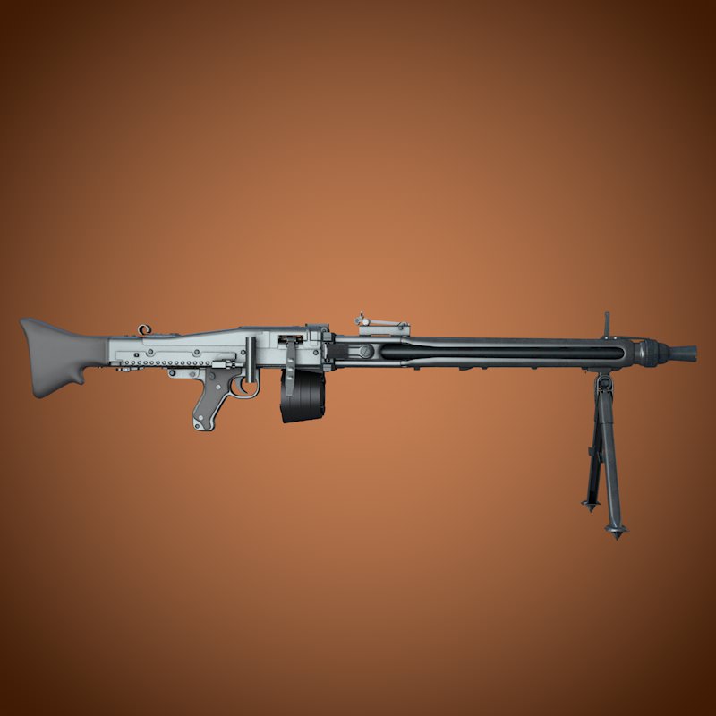 MG3 machine gun 3D model | CGTrader