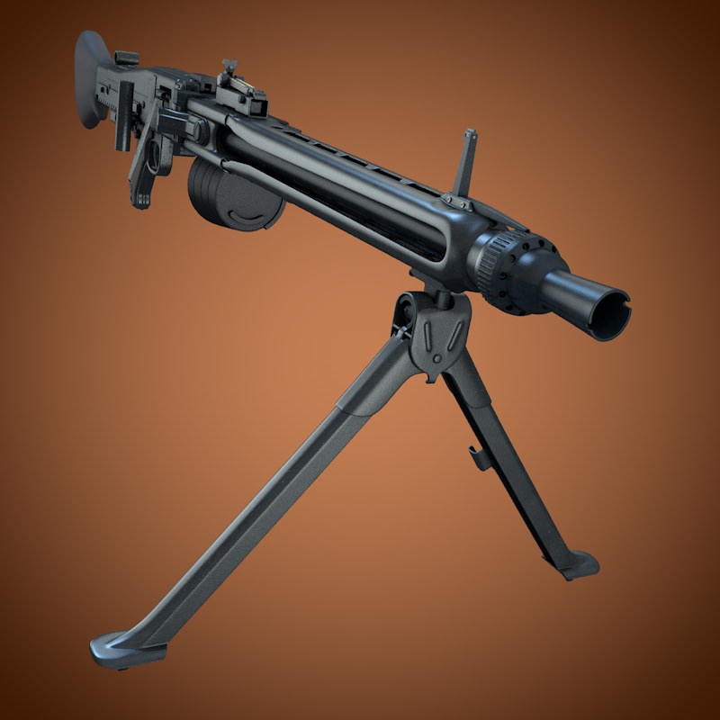 MG3 machine gun 3D model | CGTrader