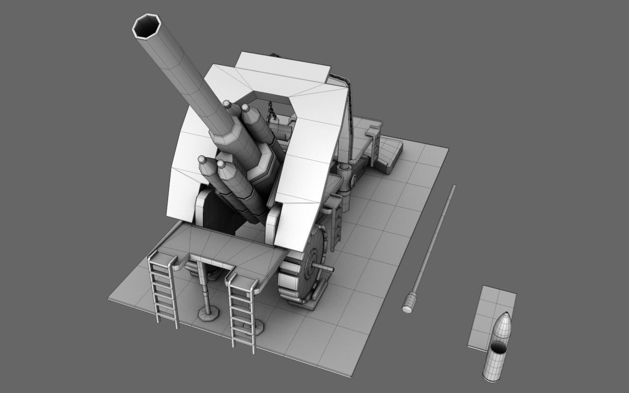 Big Bertha free 3D model | CGTrader