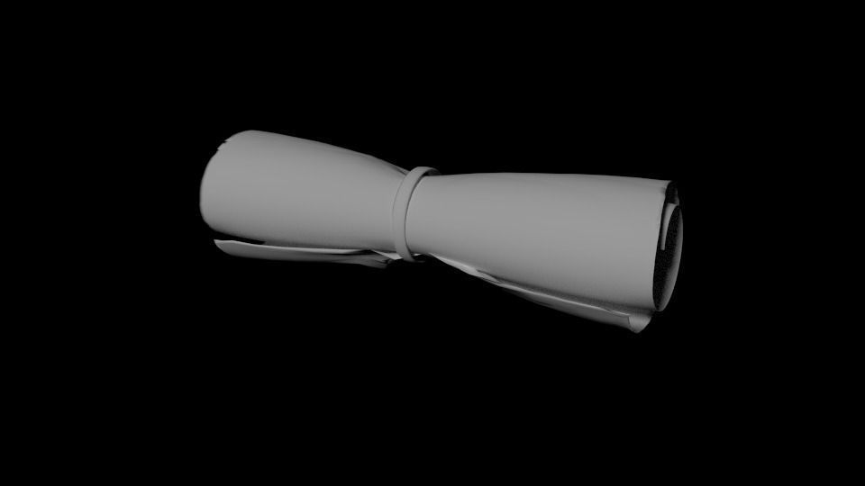 3D model Paper roll VR / AR / low-poly | CGTrader