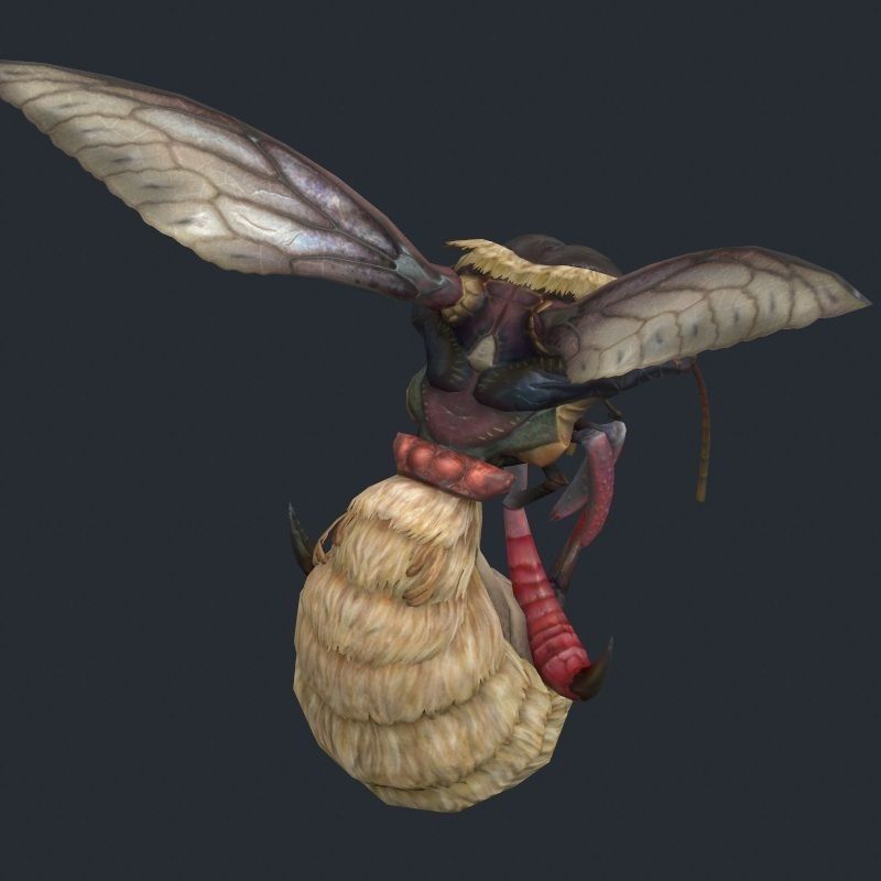 Bee Monster 2 3D Model Game ready .max .obj .fbx - CGTrader.com