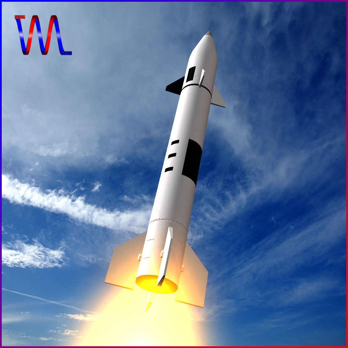 Al-Ababil rocket 3D model | CGTrader
