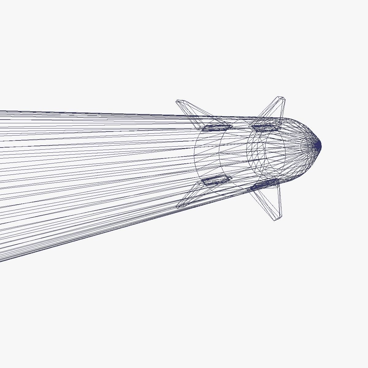 Al-Ababil rocket 3D model | CGTrader