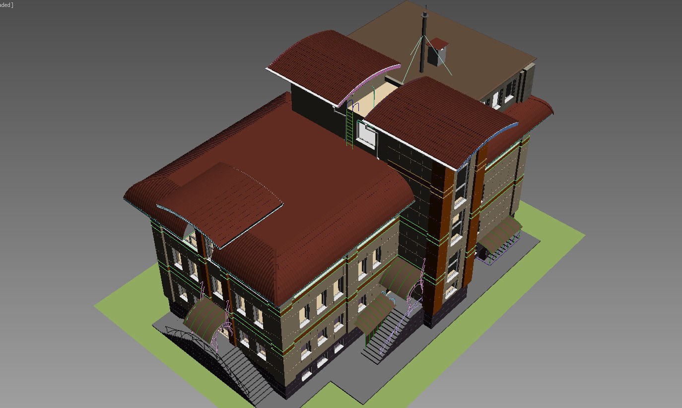 House with Rainscreen cladding 3D model | CGTrader