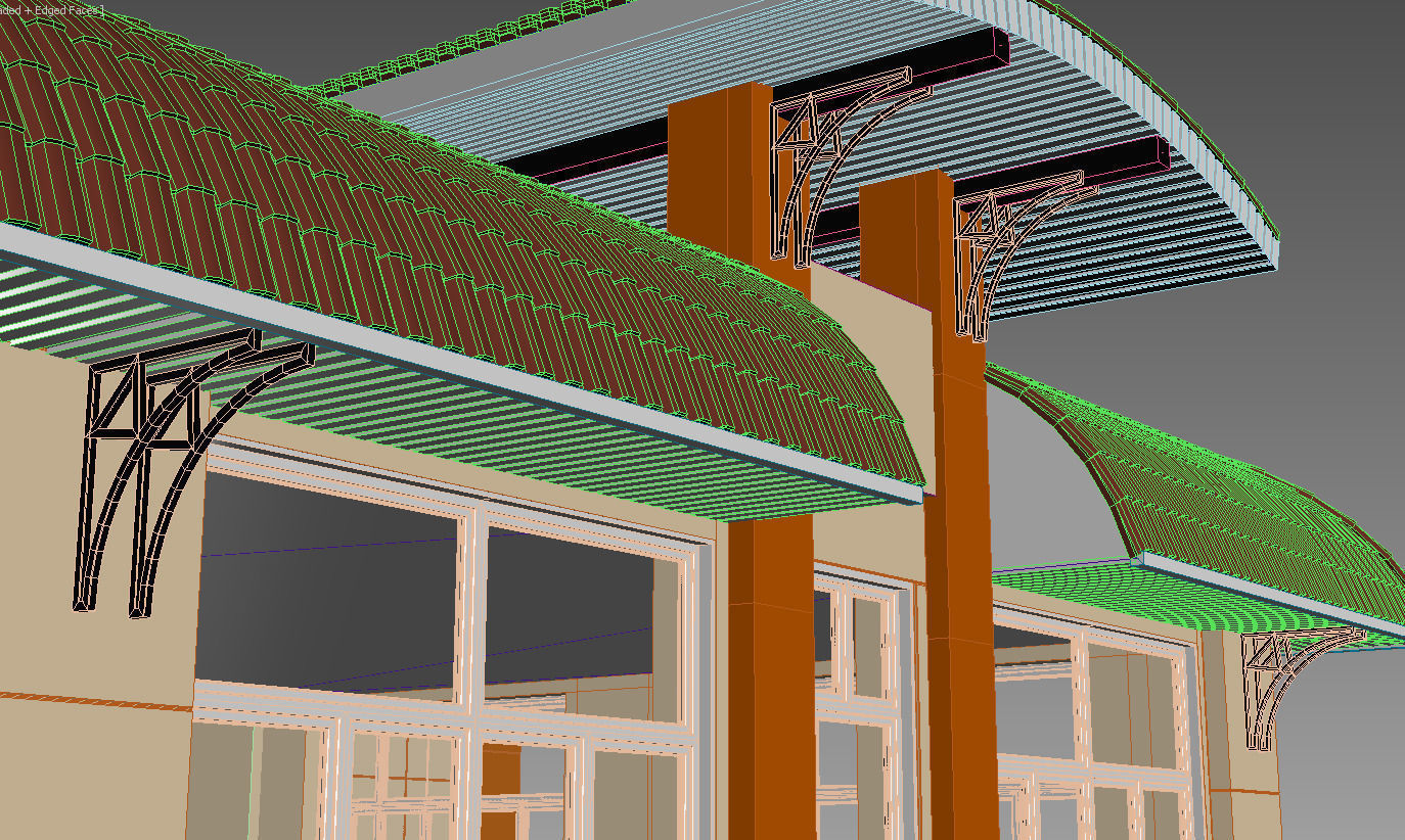House with Rainscreen cladding 3D model | CGTrader