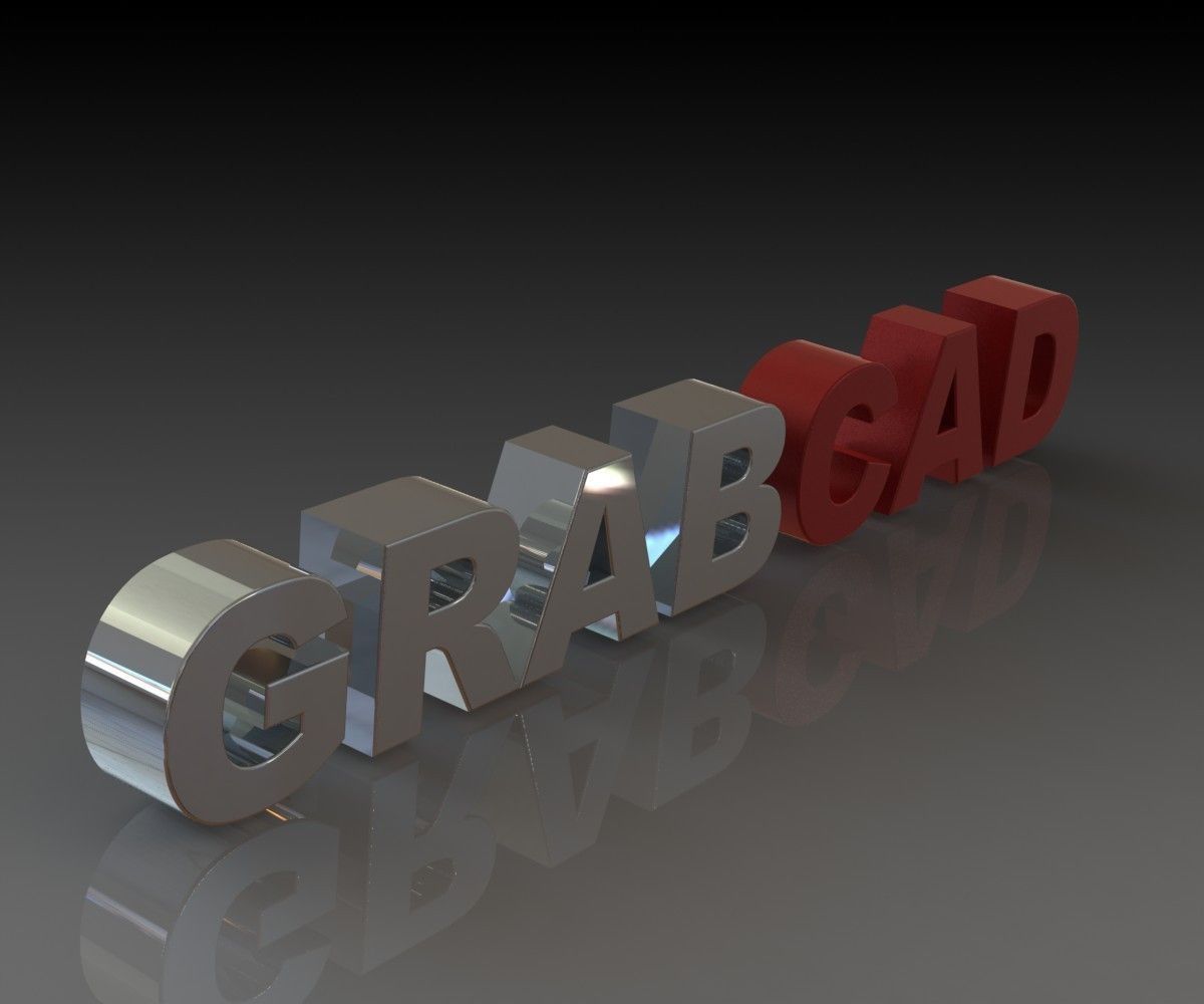 GrabCad Logo free 3D model | CGTrader