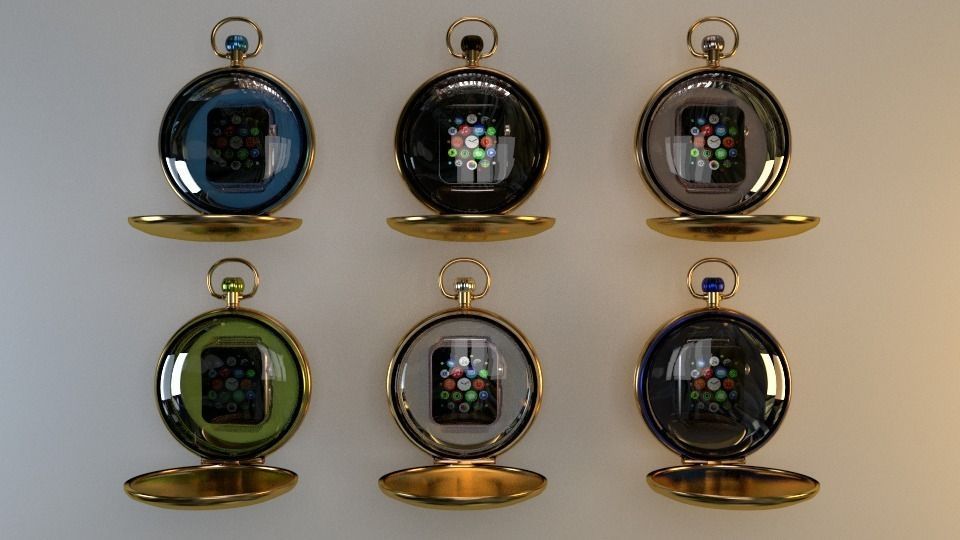 Pocket Watch free 3D Model 3D printable OBJ FBX STL MTL | CGTrader.com