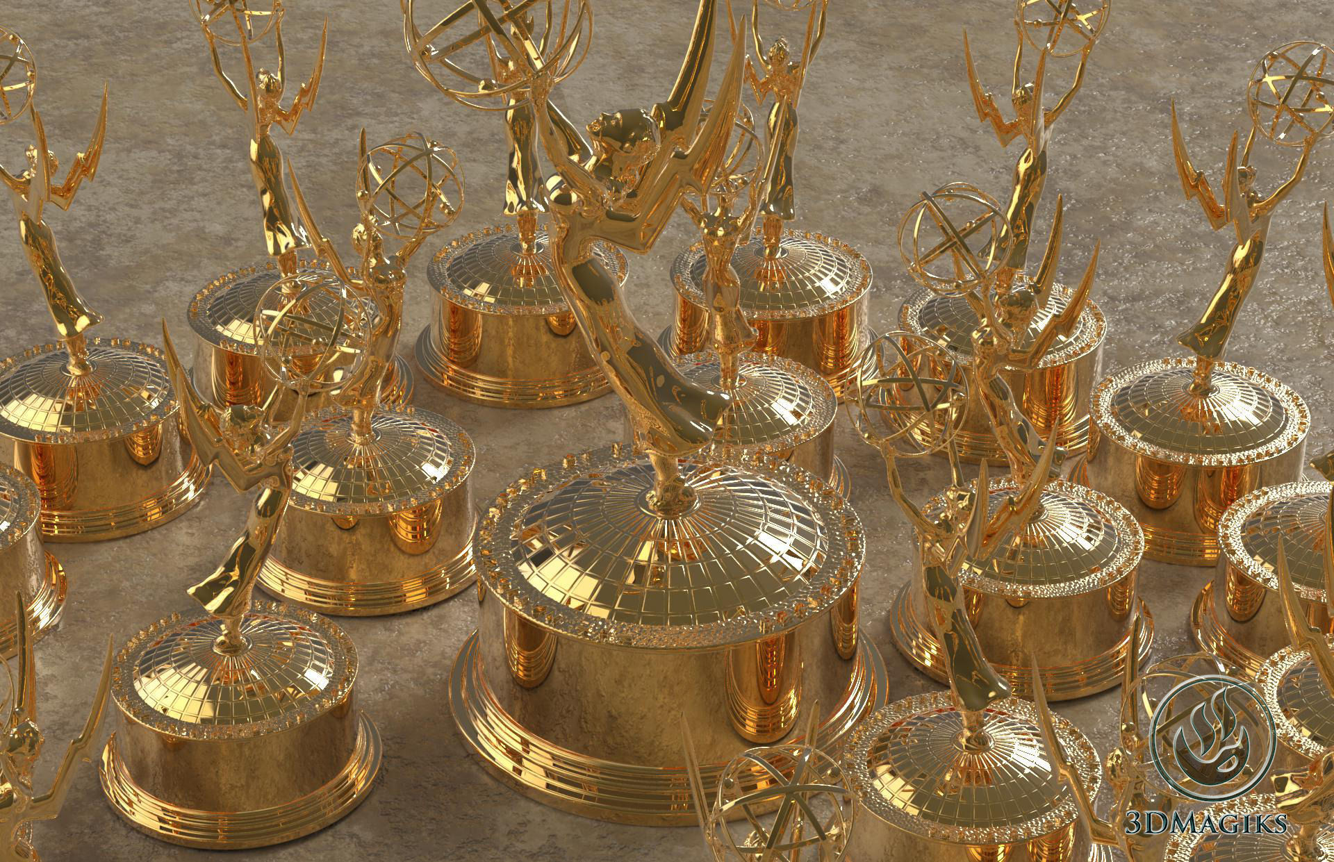 3DMagiks - HQ Emmy Award Trophy - STL for ... 3D Model 3D printable OBJ ...