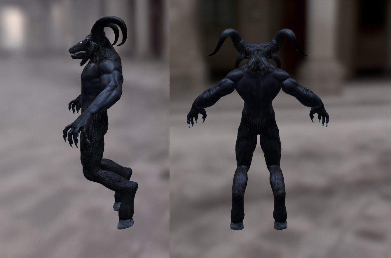 3D model Baphomet Demon VR / AR / low-poly FBX - CGTrader.com