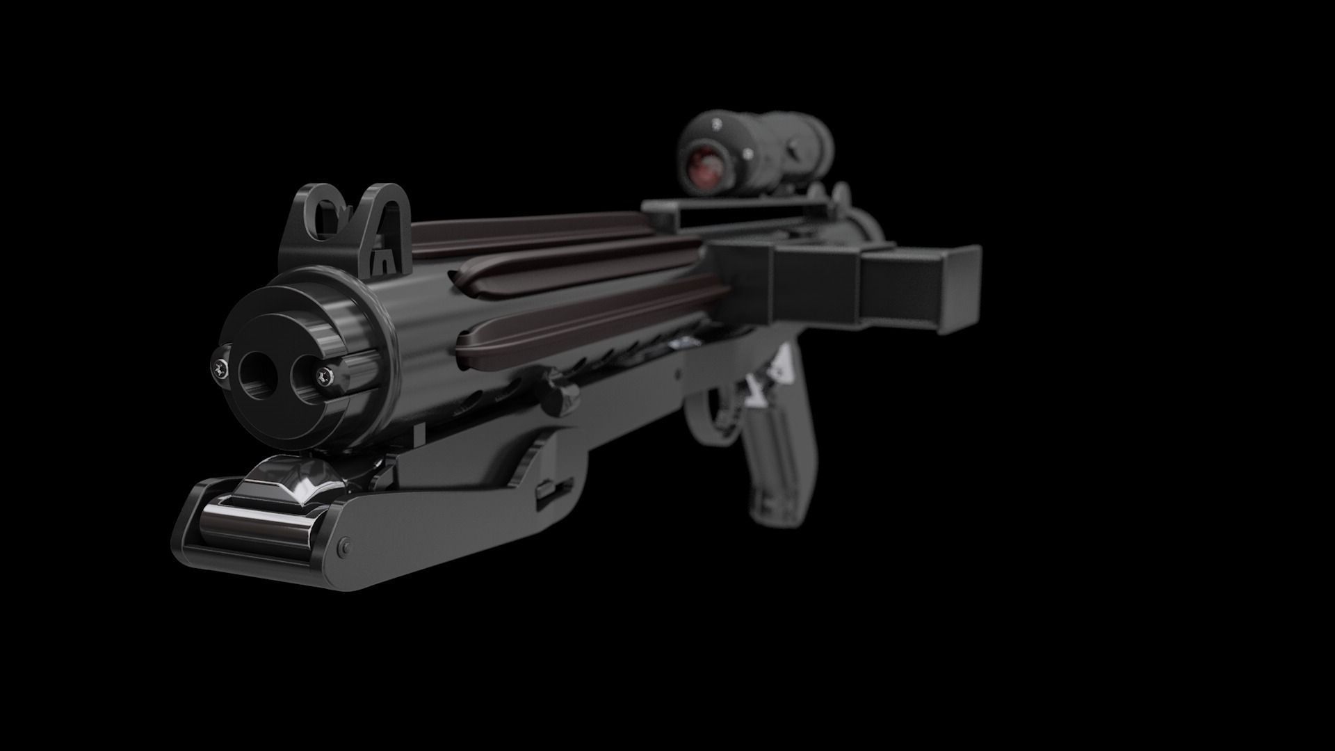 E11 Imperial stormtrooper blaster 3D model | CGTrader
