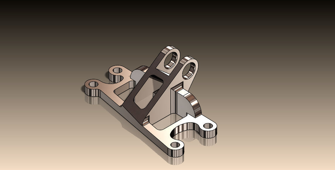 GE jet engine bracket challenge New Design - V2 free 3D model | CGTrader