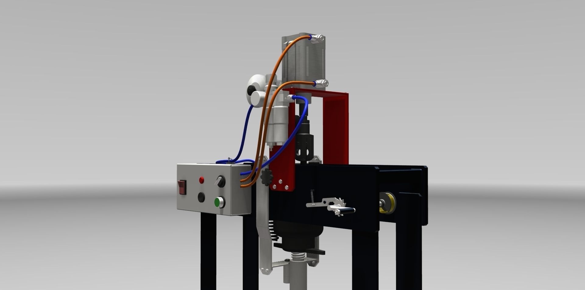 Semi-Automatic separator Press 3D model | CGTrader