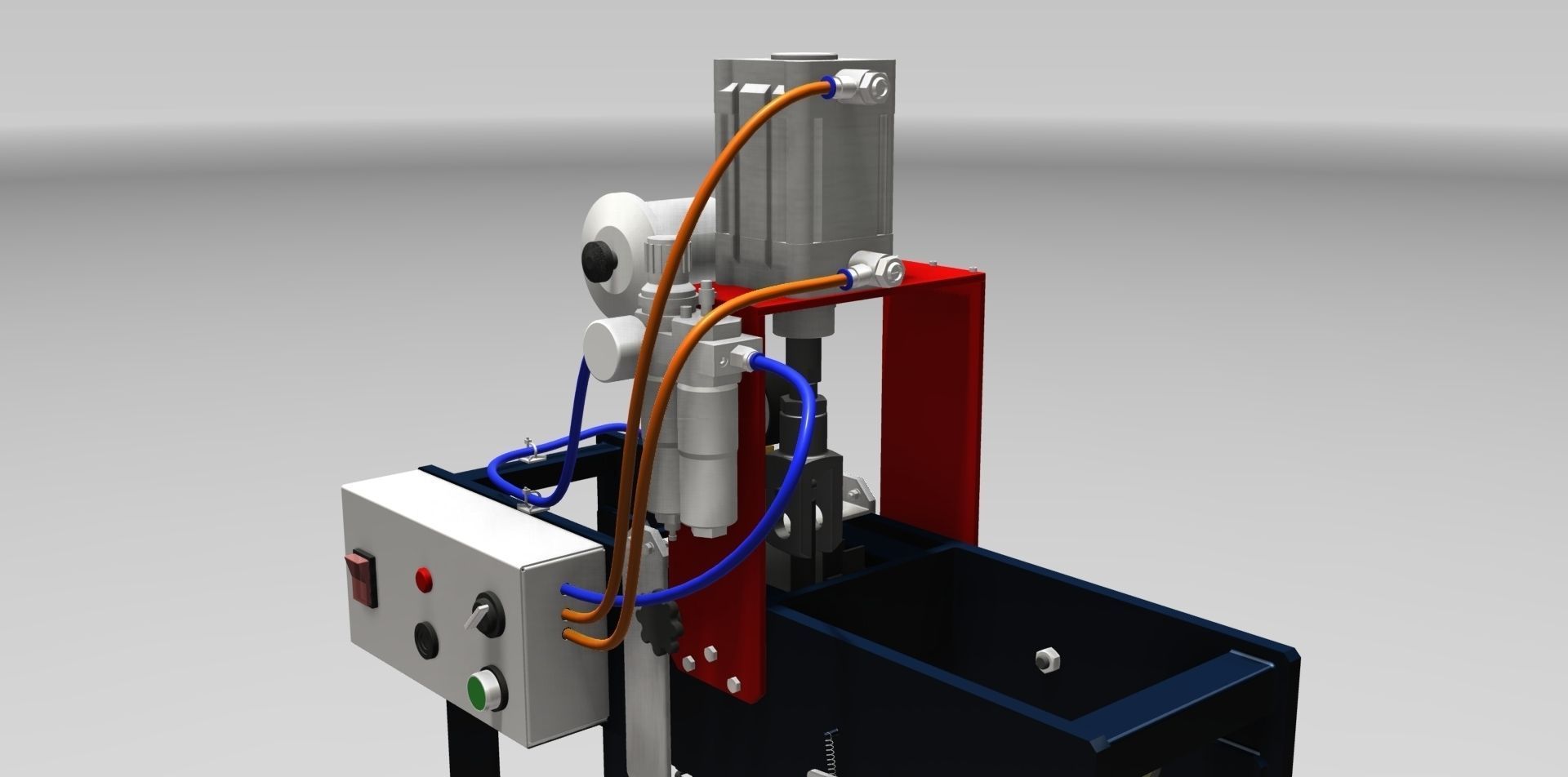 Semi-Automatic separator Press 3D model | CGTrader