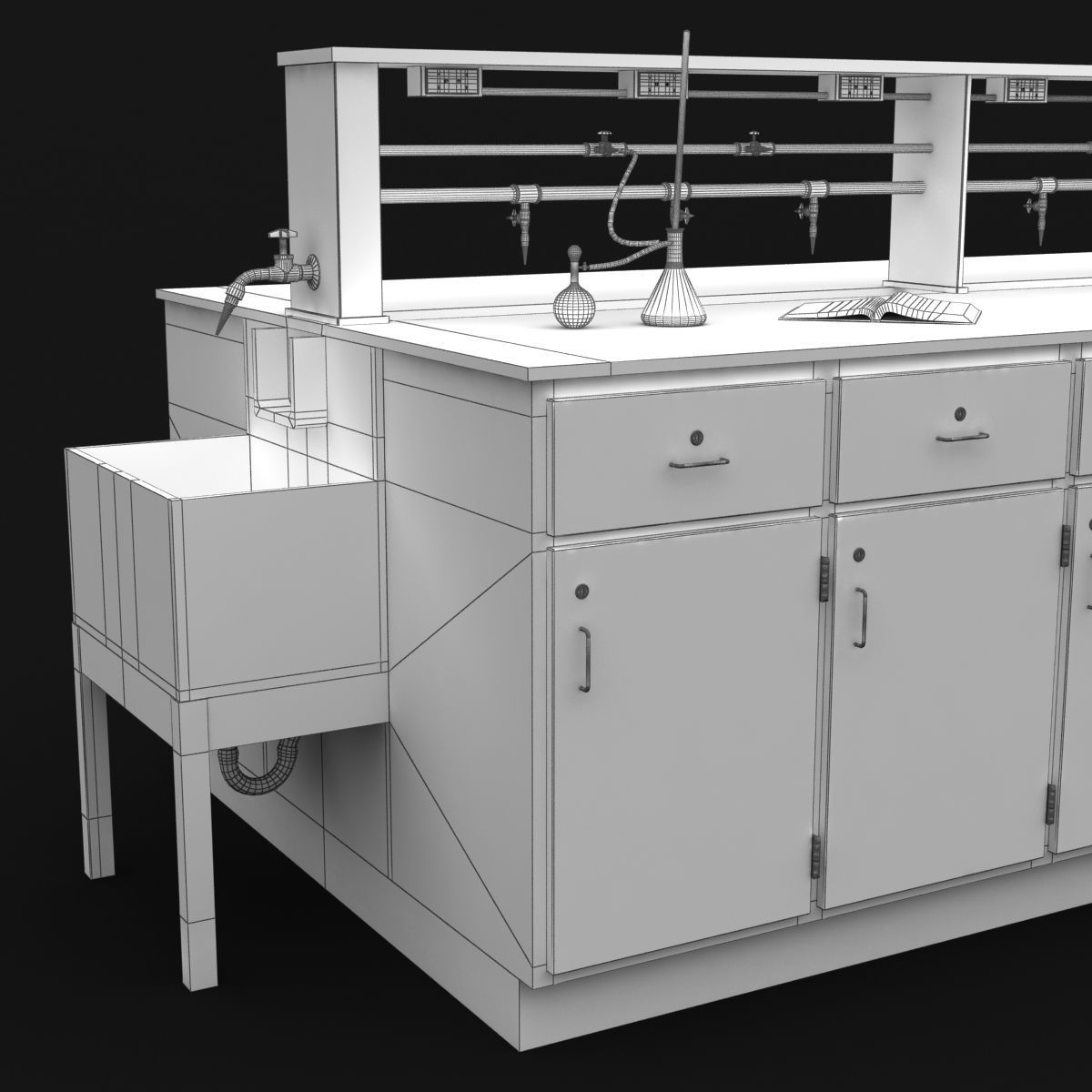 3D model Laboratory Table 01 VR / AR / low-poly | CGTrader