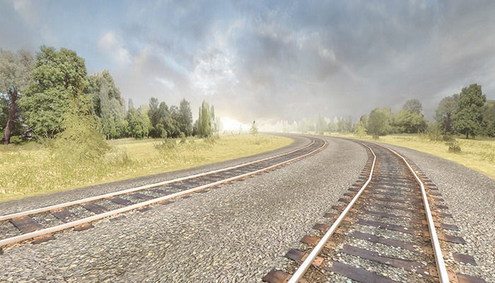 3D model Railway Tracks Pack VR / AR / low-poly | CGTrader