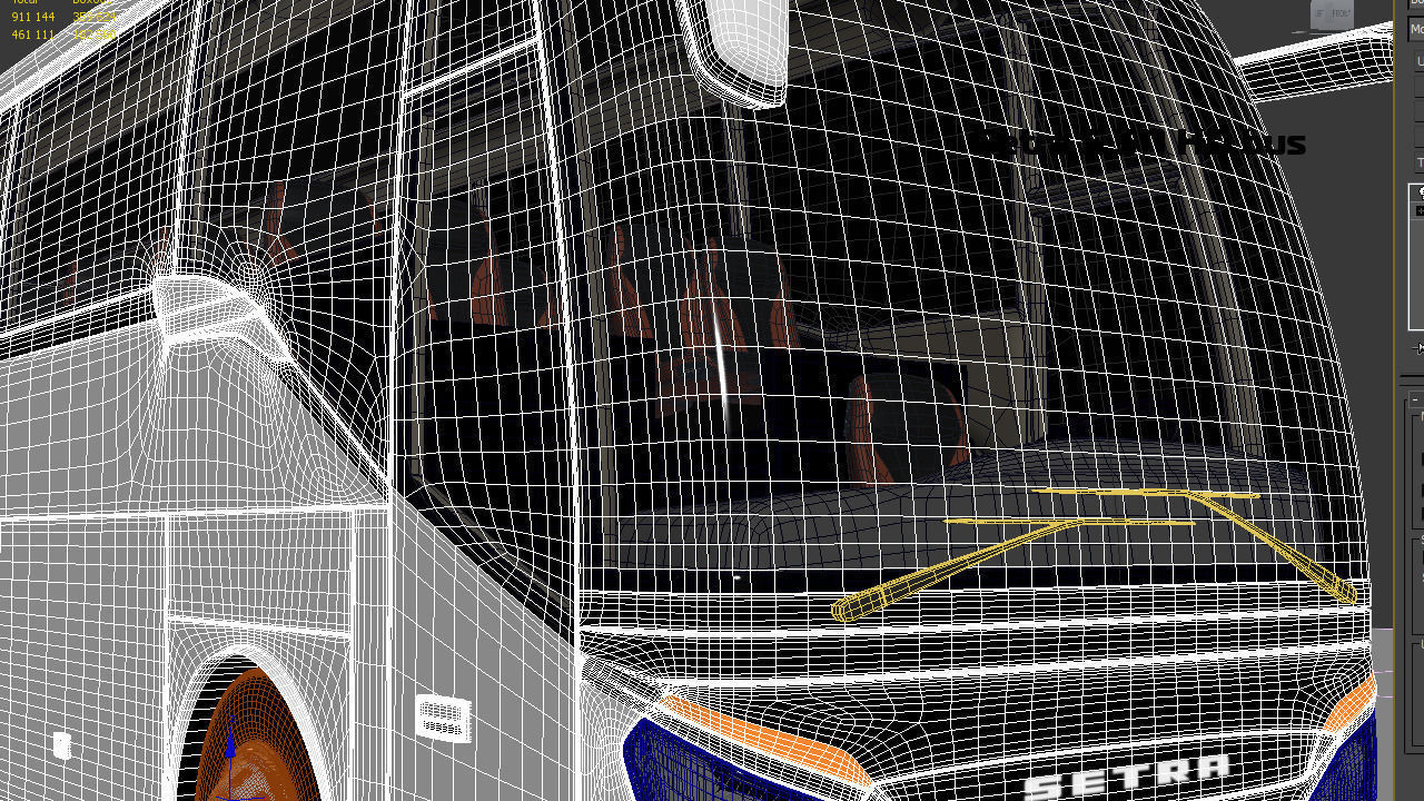 Setra S 511 HD Bus 3D model | CGTrader