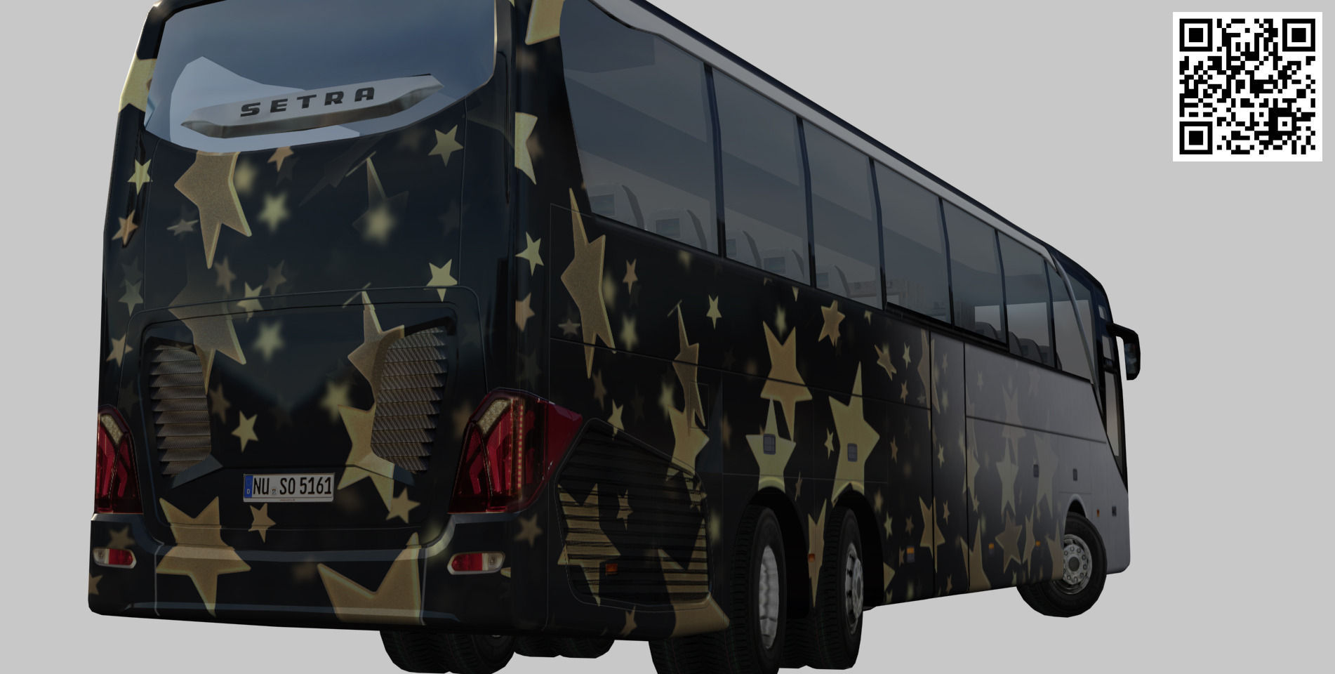 3D model Setra S 516 HDH VR / AR / low-poly rigged animated | CGTrader