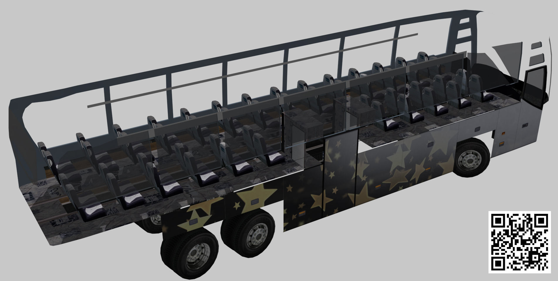 3D model Setra S 516 HDH VR / AR / low-poly rigged animated | CGTrader