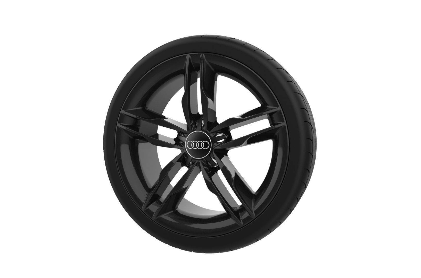 Audi Car Wheel Rim 3D model 3D printable | CGTrader
