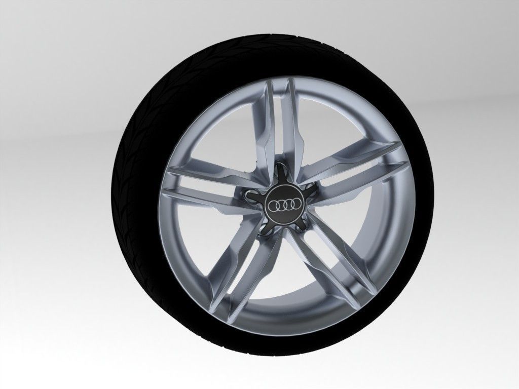Audi Car Wheel Rim 3D model 3D printable | CGTrader