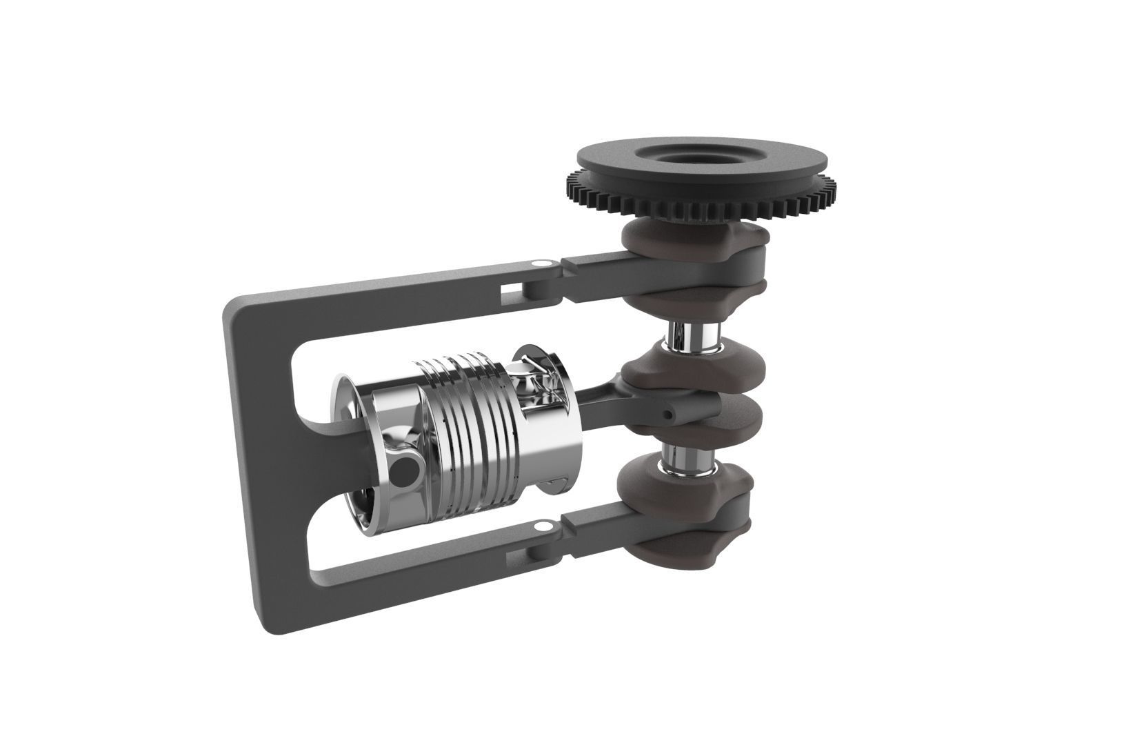 Reciprocating Opposite Piston Engine 3D model 3D printable | CGTrader