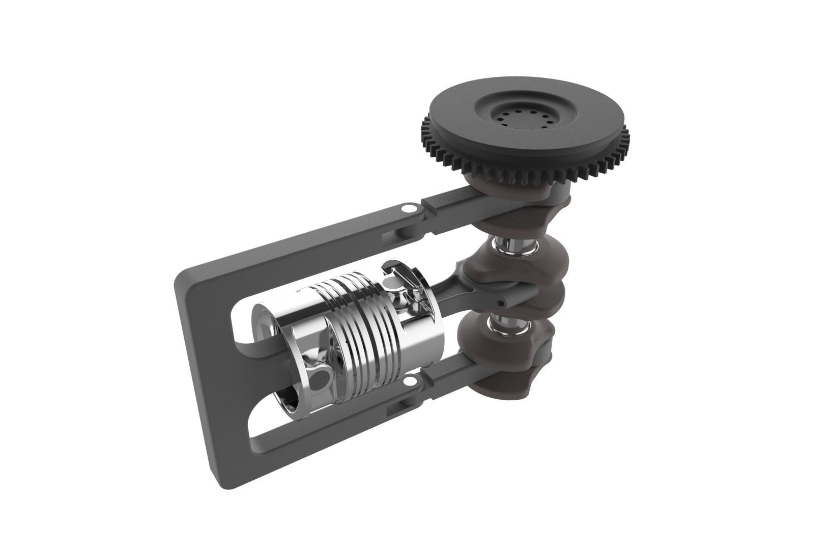 Reciprocating Opposite Piston Engine 3D model 3D printable | CGTrader