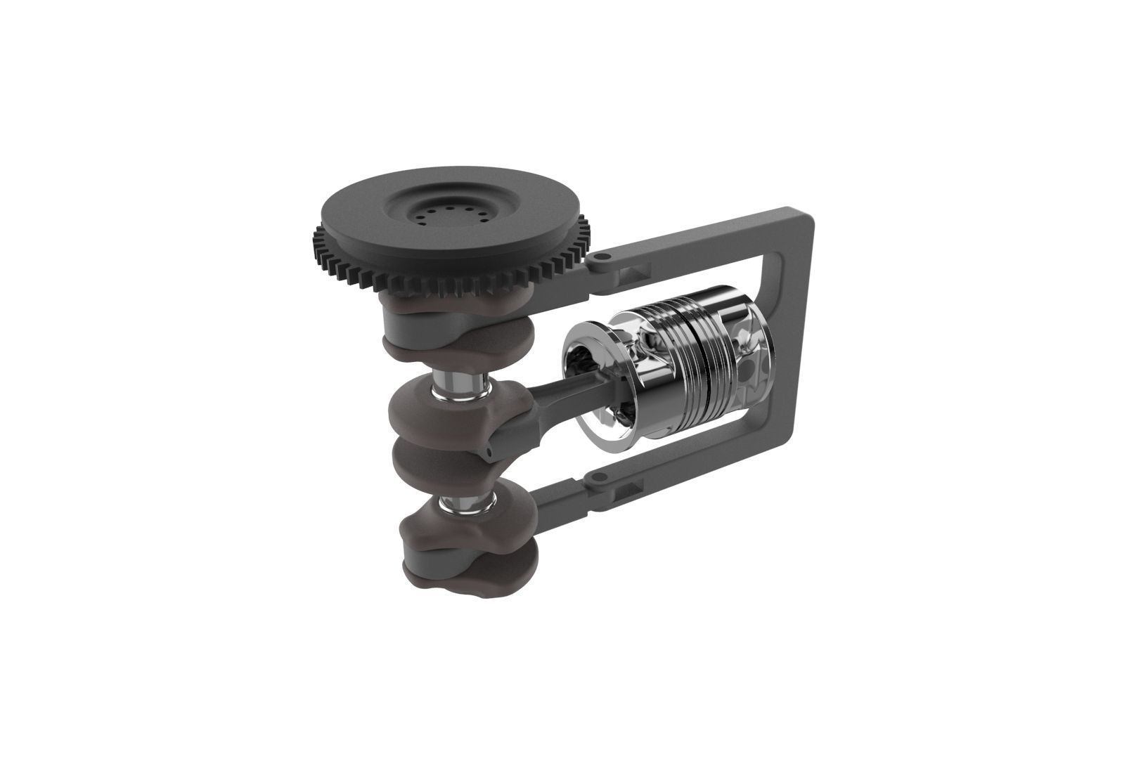 Reciprocating Opposite Piston Engine 3D model 3D printable | CGTrader