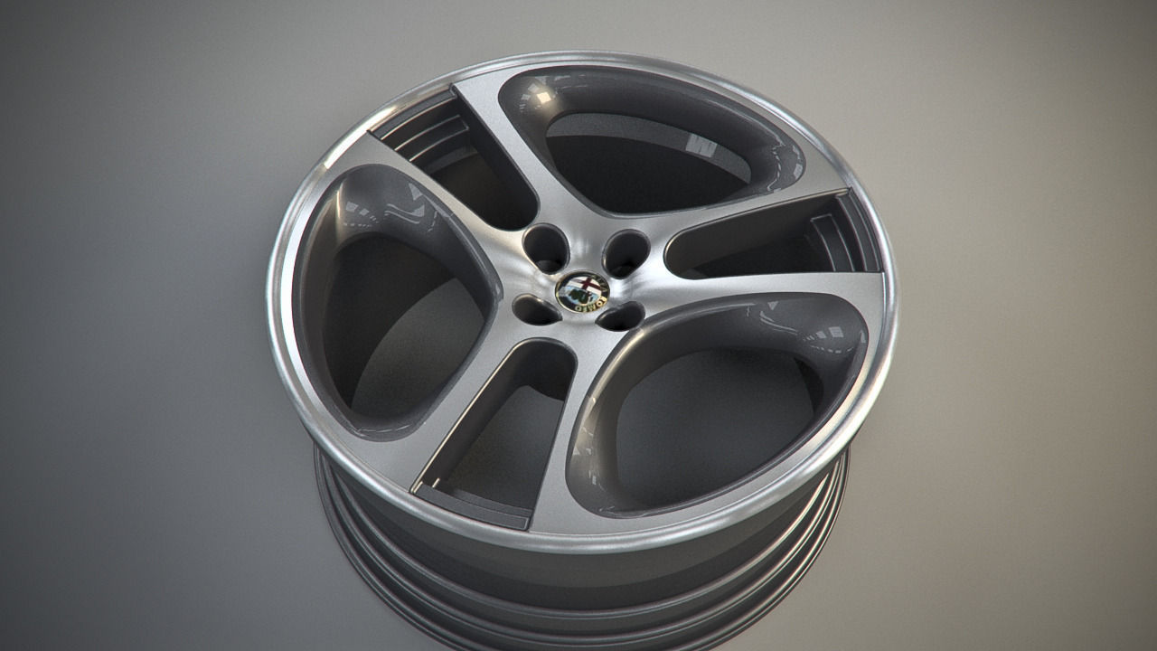 Alfa Romeo Mito Car Wheel Rim 3D model 3D printable | CGTrader