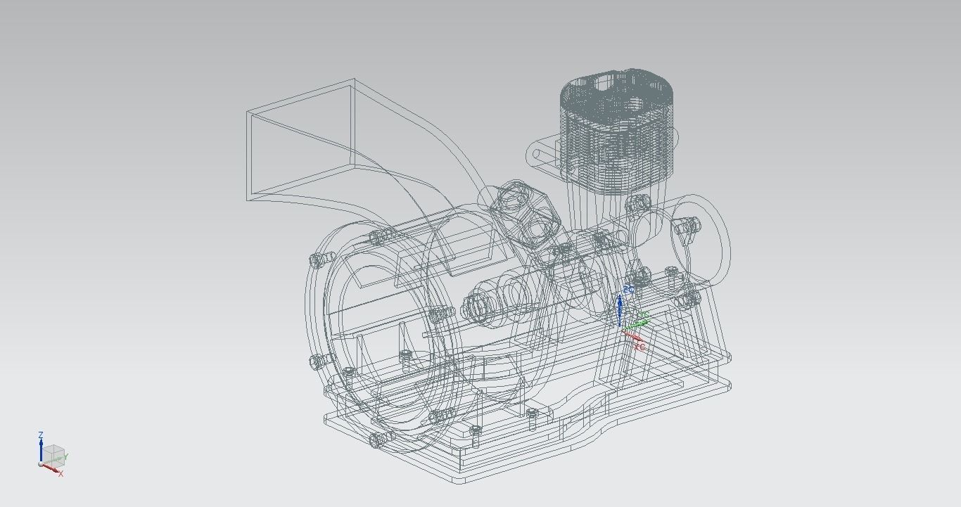 Engine Blower 3D Model IGE IGS IGES | CGTrader.com
