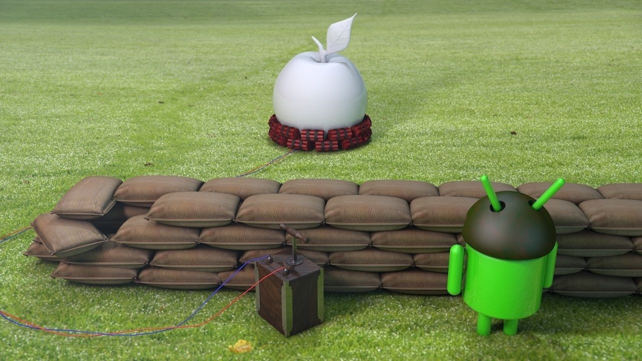 android vs apple free 3D model | CGTrader