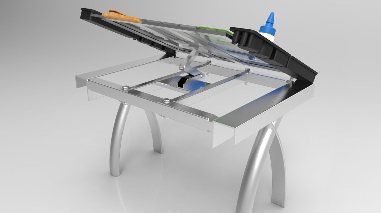 simple table modeled in nx9 3D model | CGTrader
