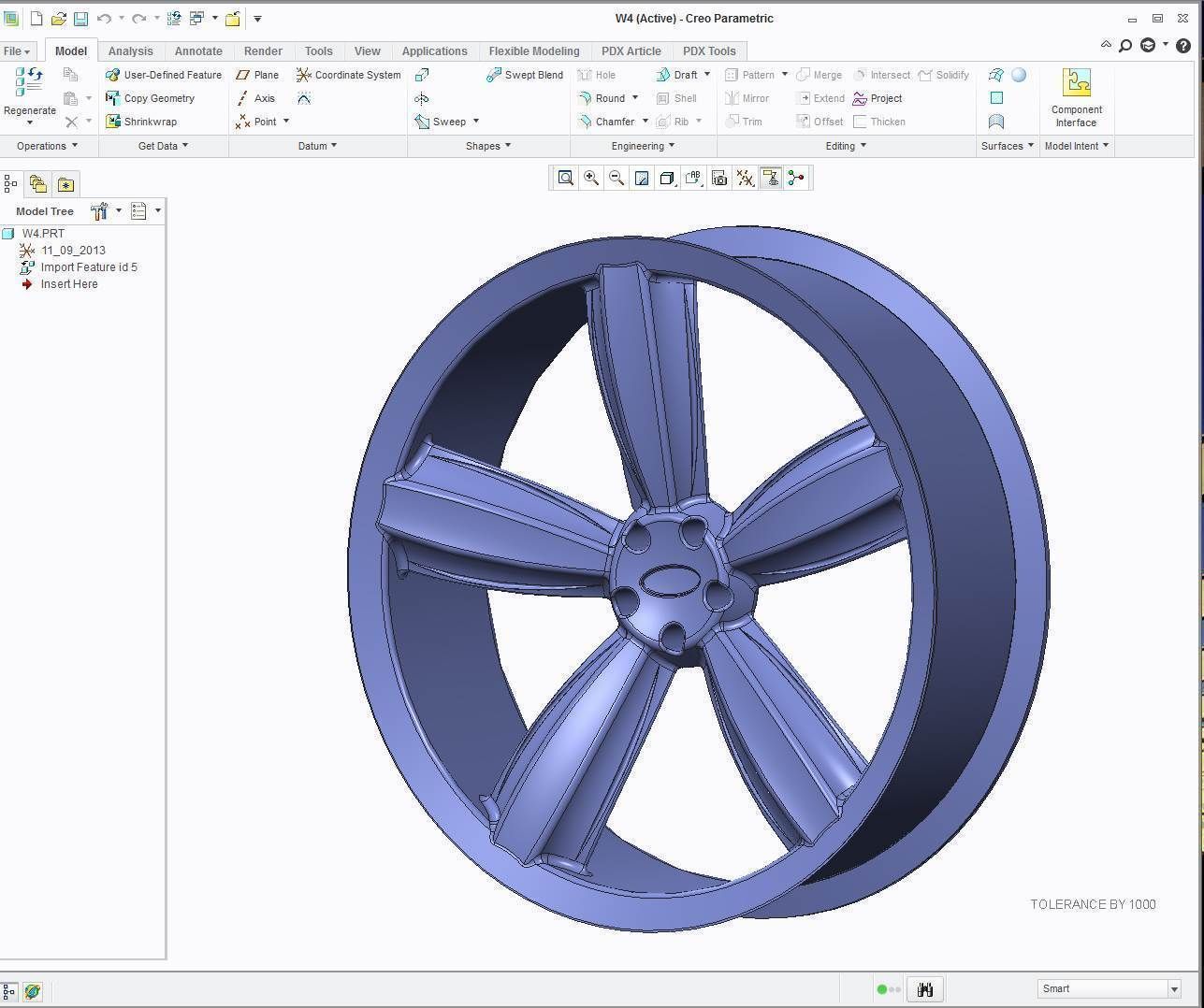 W4 wheel free 3D model | CGTrader
