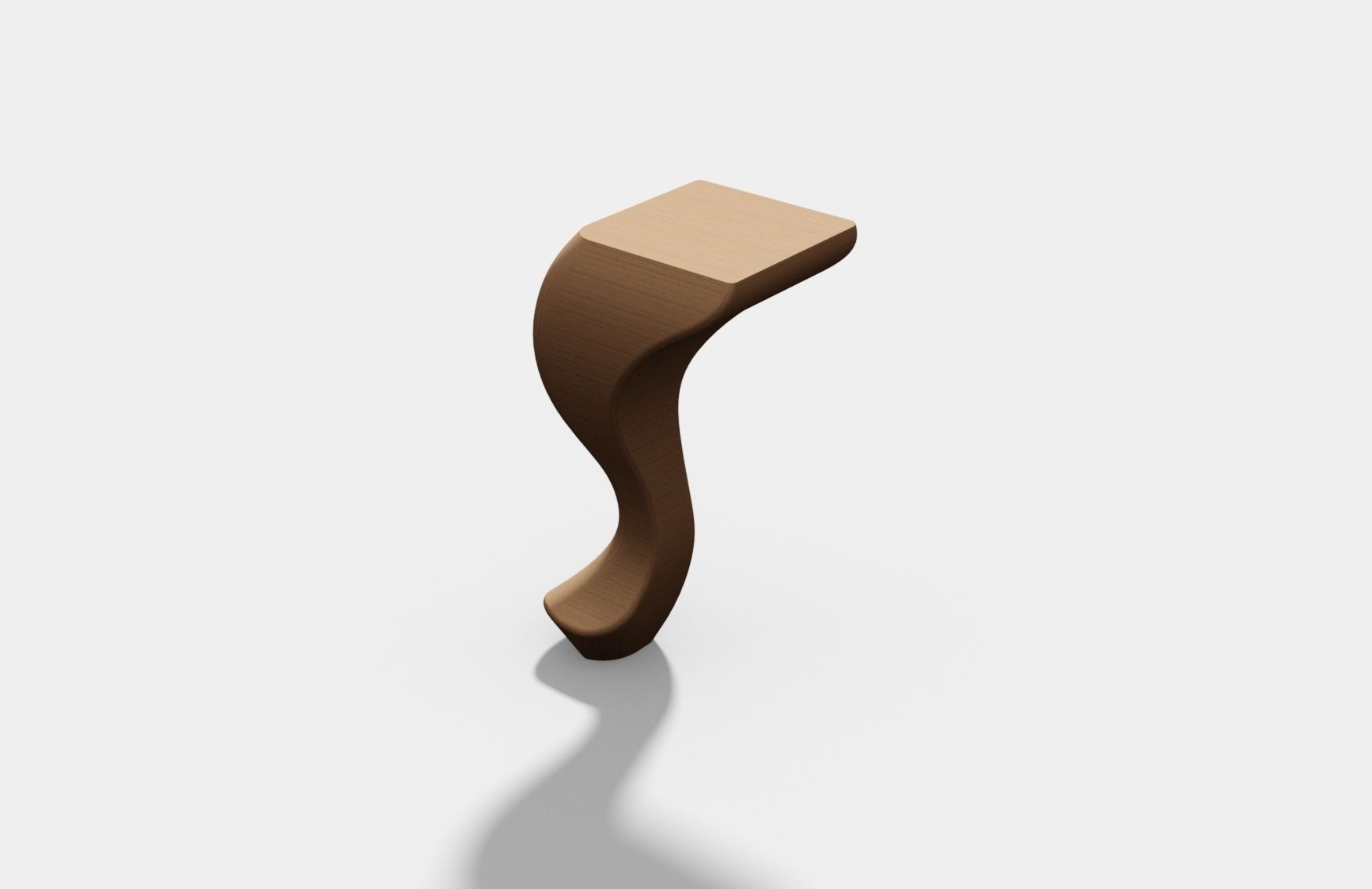 Classic furniture leg -CAD- 3D model | CGTrader