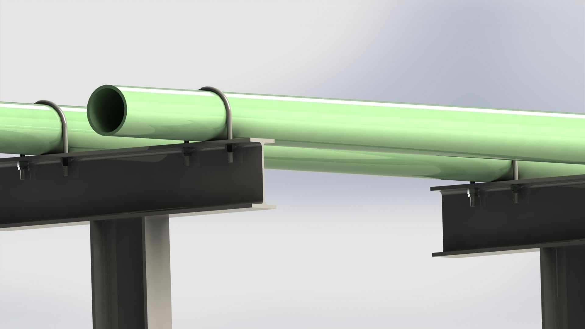 Pipe support free 3D model | CGTrader