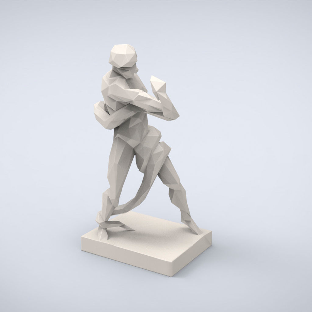 Printable Athlete Wrestling a Python 3D model 3D printable | CGTrader