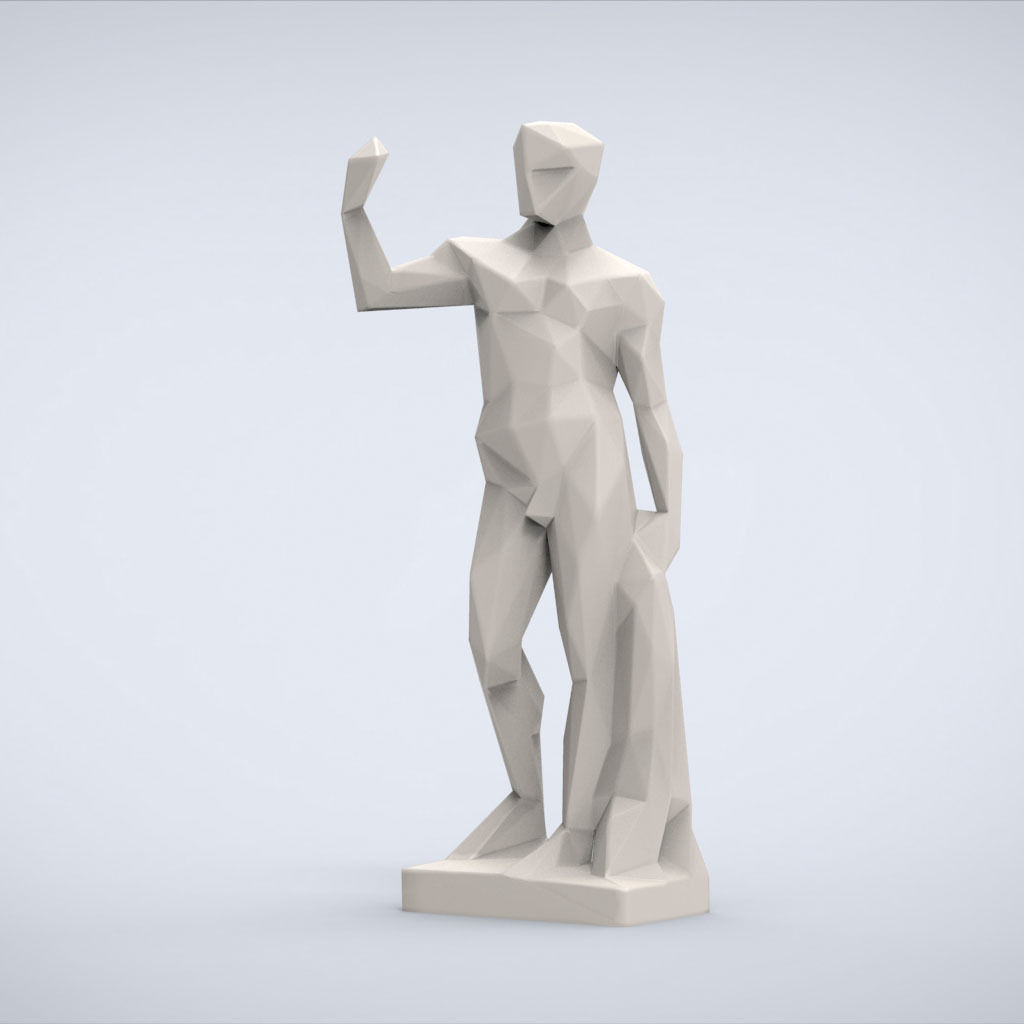 Printable Jason statue Lowpoly Style 3D model 3D printable | CGTrader