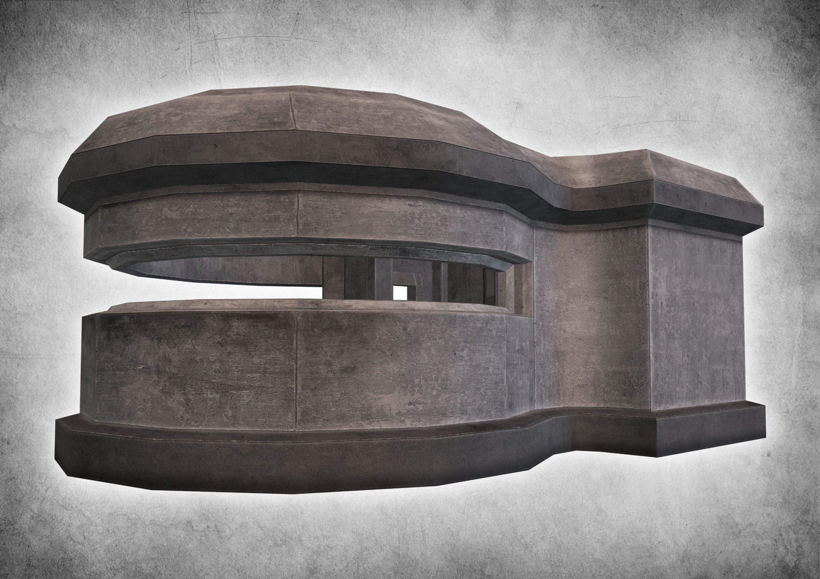 3D model Concrete Bunker VR / AR / low-poly | CGTrader