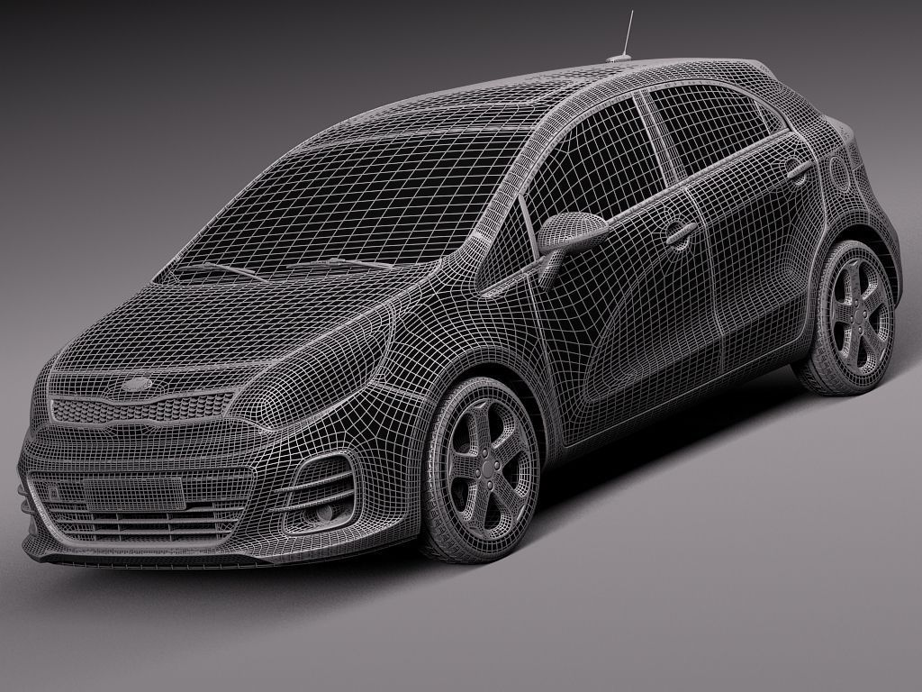 Kia Rio Hatchback 5-door 2016 3D model | CGTrader