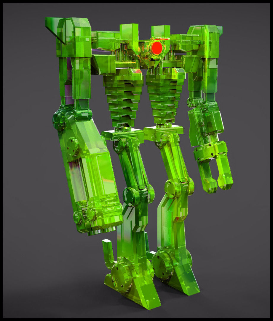 Centaur orange robot 3D model | CGTrader