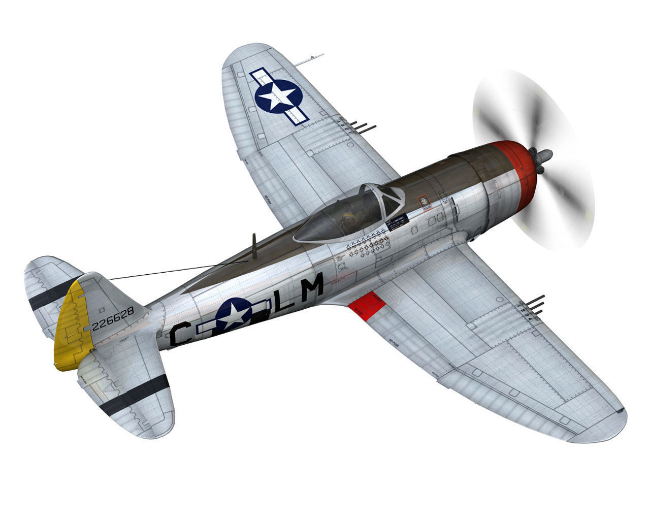 Republic P-47 Thunderbolt - Rozzie Geth II 3D model | CGTrader