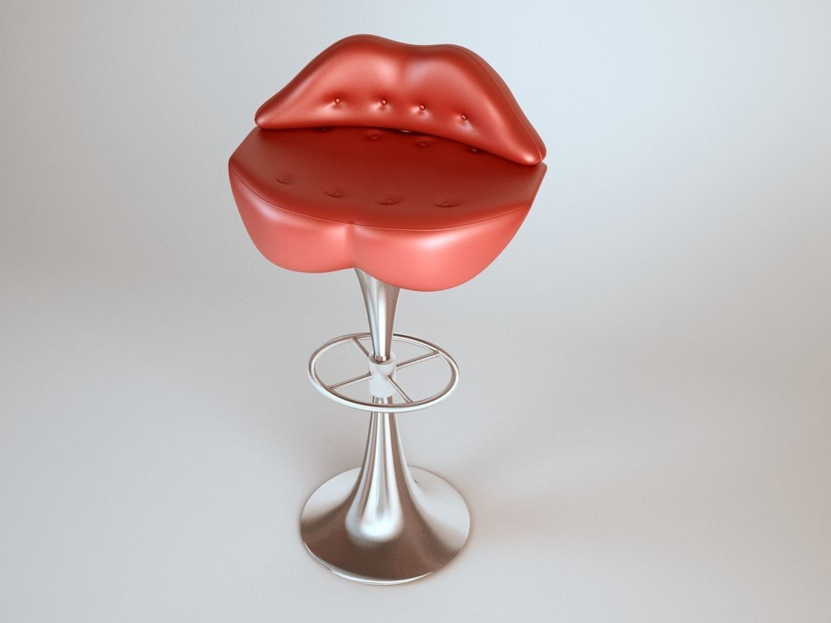 Lips bar chair 3D model | CGTrader
