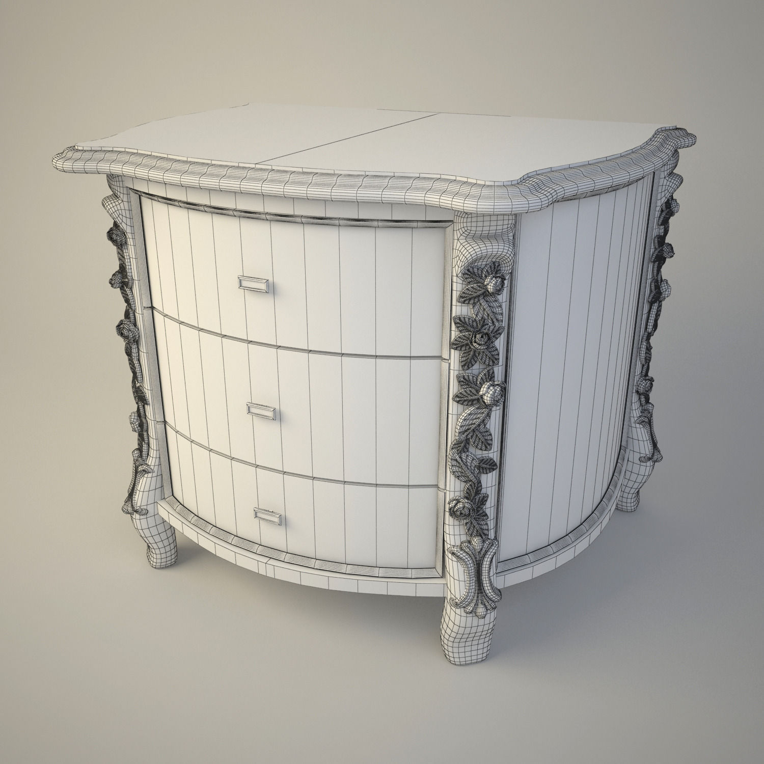 Night table Meroni Francesco Amanda 3D model | CGTrader