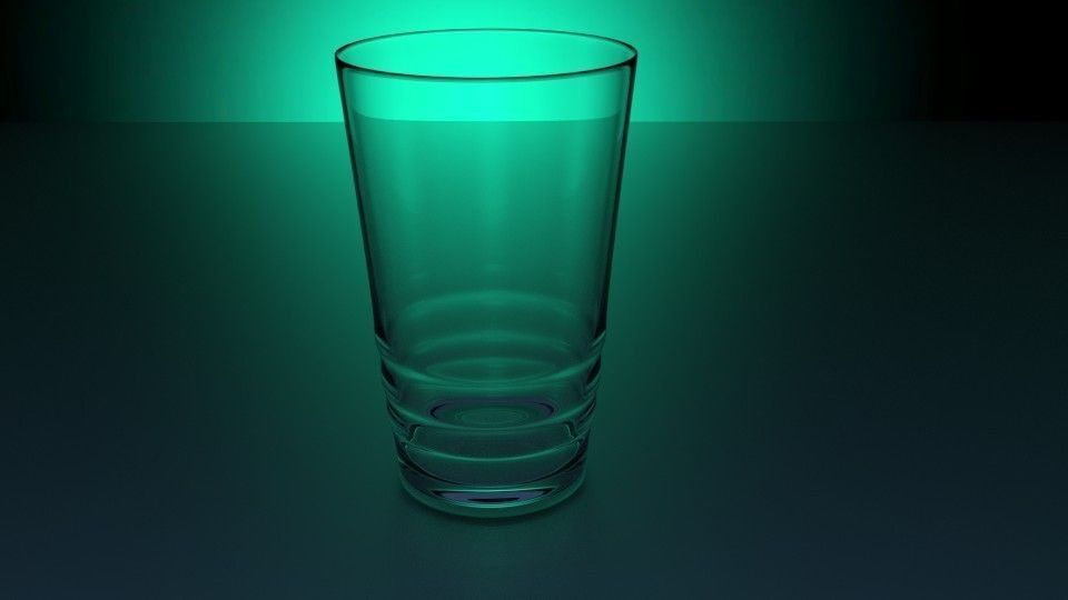 Realistic Glass with animated water 3D model animated | CGTrader