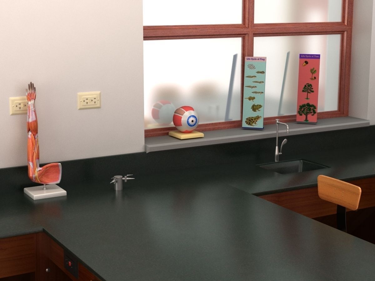 Science Laboratory 01 3D model | CGTrader