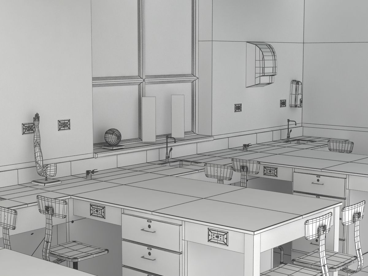 Science Laboratory 01 3D model | CGTrader